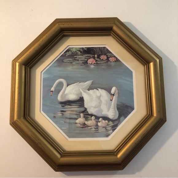 Homco | Wall Decor | Home Interiors Homco Vintage Octagon Gold Frame ...